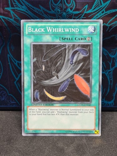 Yugioh Black Whirlwind GLD3-EN049 Limited Edition LP | eBay Australia
