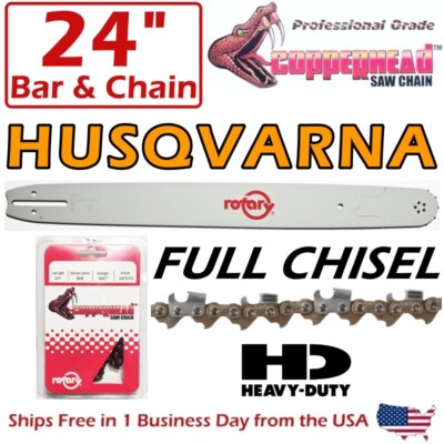 COPPERHEAD 24" PRO Bar & Chain Combo HUSQVARNA X-CUT C83-84 HT380-84 ...