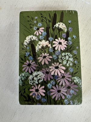 SEALED Deck VINTAGE TRUMP Plastic Coated MCM Flowers Playing Cards | eBay