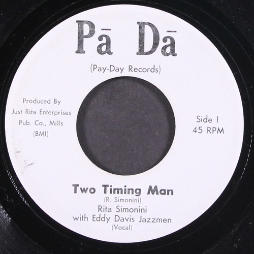 RITA SIMONINI: two timing man / i know where i'm going PA DA 7" Single ...