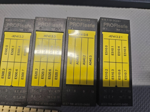 4X SIMATIC ET200 PROFISAFE 1 X 6ES7 138-4FB03-0AB0 \ 3 X 6ES7 138-4FA05 ...