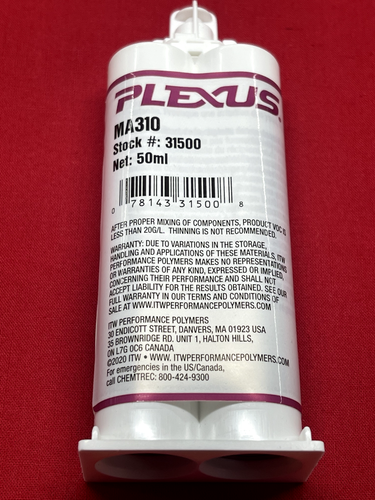 Plexus MA310 All Purpose Methacrylate Ahesive Cartridge - 1.7 oz for sale online | eBay