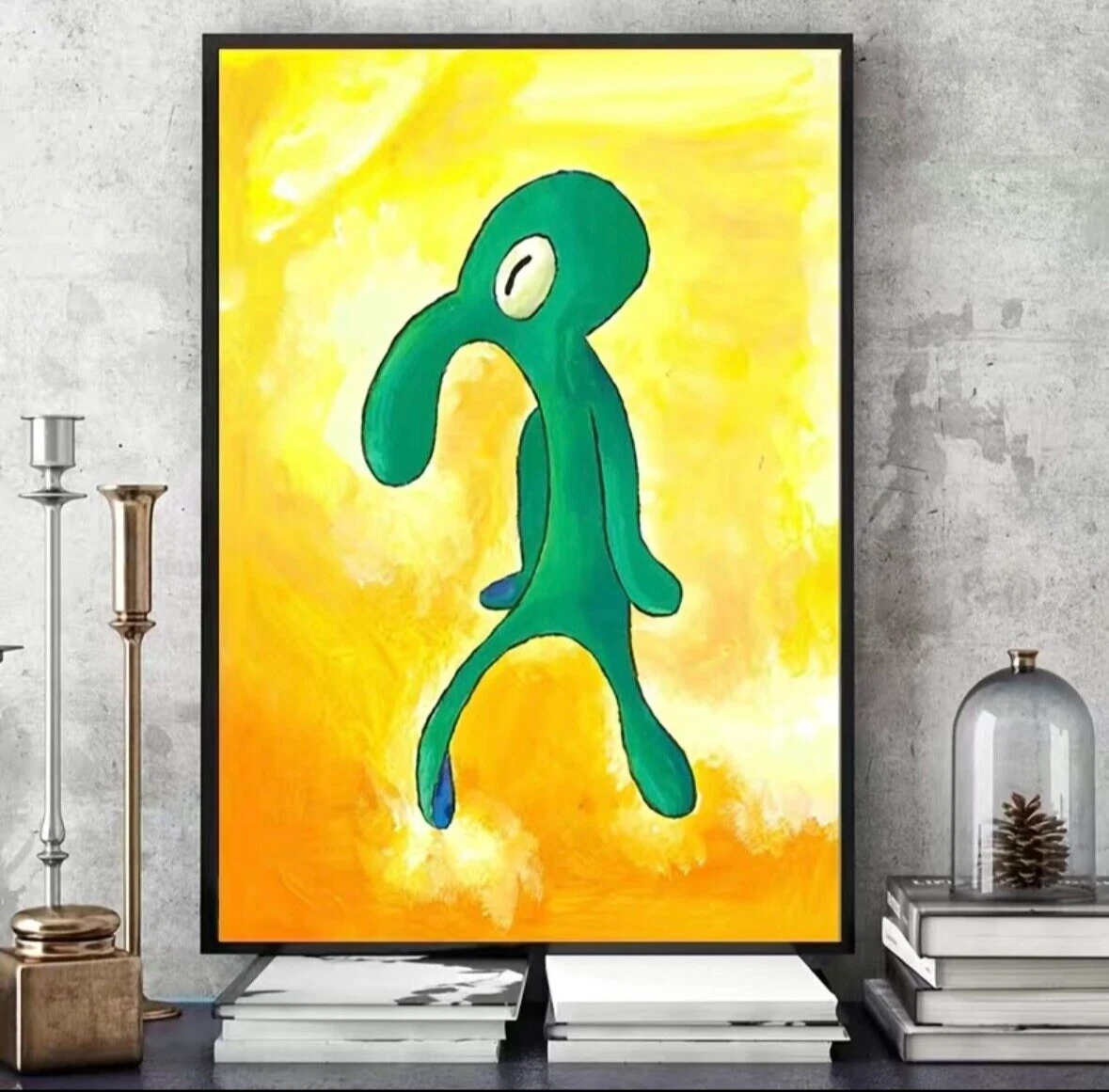 Squidward Painting