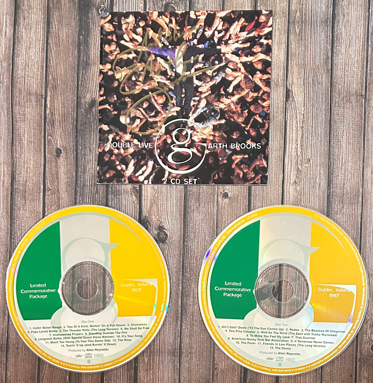 Garth Brooks Double Live CD Signed Country Rodeo Thunder Rolls ...