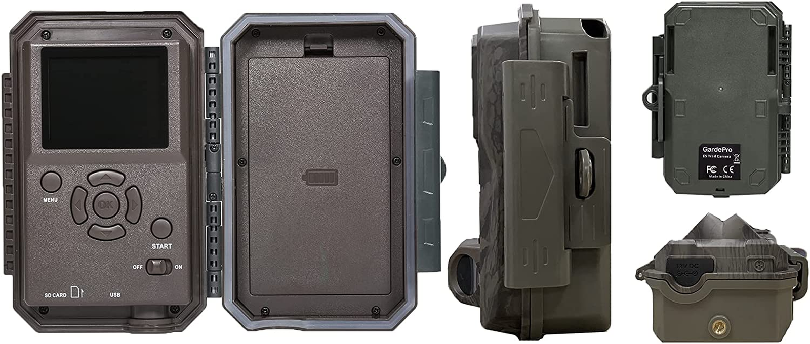 GardePro E5 Trail Camera 24MP 1296p Game Camera with Ultra Fast 0.1s ...