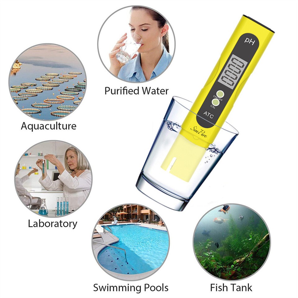2-Pack PH Meter PH Level Test Pen Electrode Sensor Reader for Pond ...