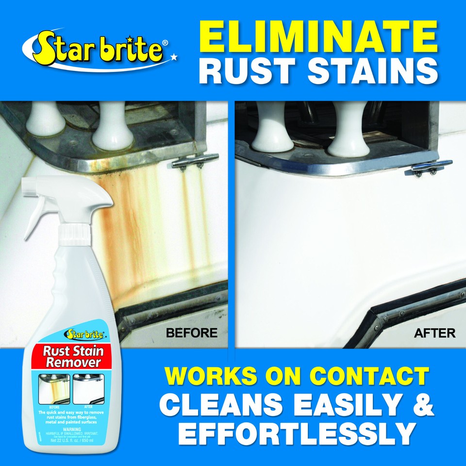 STAR BRITE Rust Stain Remover 22oz Spray Bottle Dissolve Stains 089222P ...