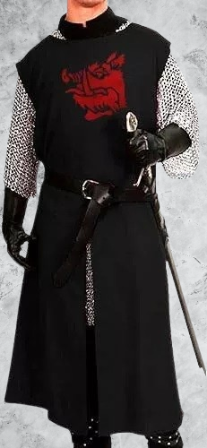 Medieval Black Knight Tunic Monty Python Cotton Costume SCA LARP ...