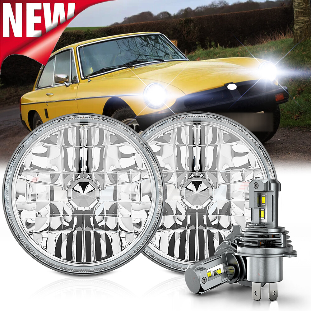 For Mazda Miata MX-5 MX5 1990-1997 Pair 7" inch Round LED Headlight ...