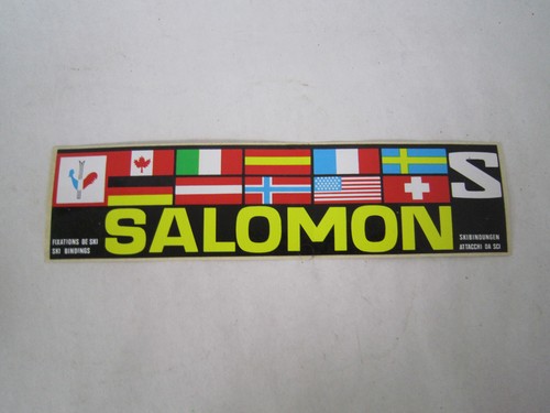 AUTOCOLLANT STICKERS VINTAGE SALOMON FIXATIONS DE SKI | eBay