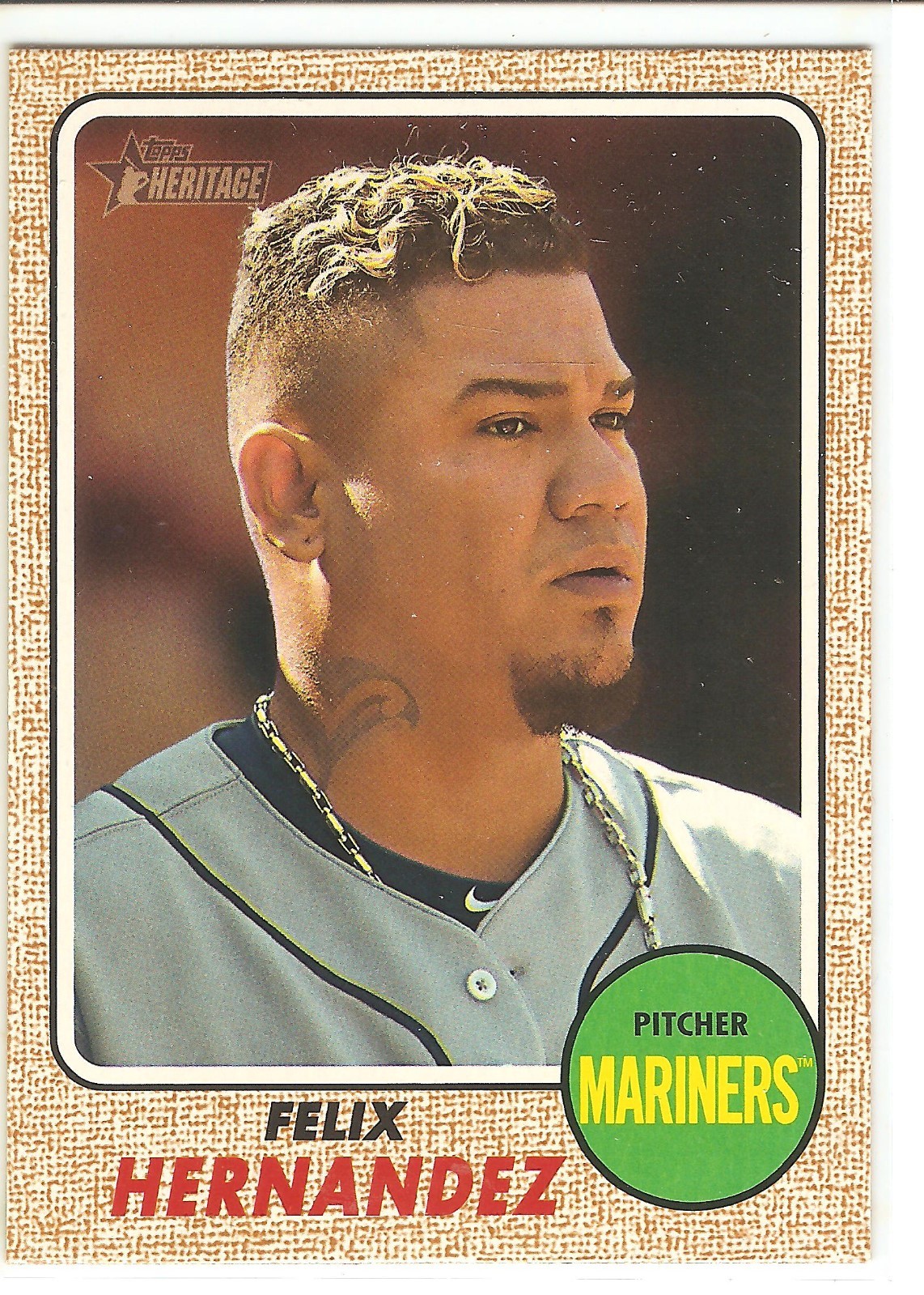 2017 TOPPS HERITAGE FELIX HERNANDEZ SHORT PRINT BASEBALL CARD #408 | eBay