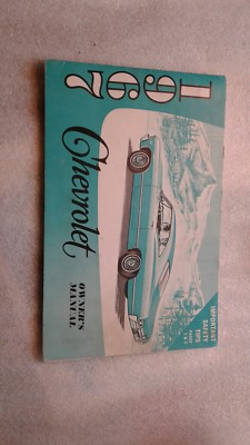 Vintage 1967 Chevrolet Owners Manual Operation & Maintenance Booklet ...