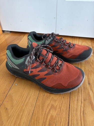 Merrell Nova 3 Orange Gray Hiking Trek Mountain Shoe Men's 8.5 W | eBay