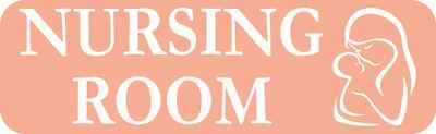 10in x 3in Peach Nursing Room Magnet Magnetic Nursery Sign Magnets Door ...