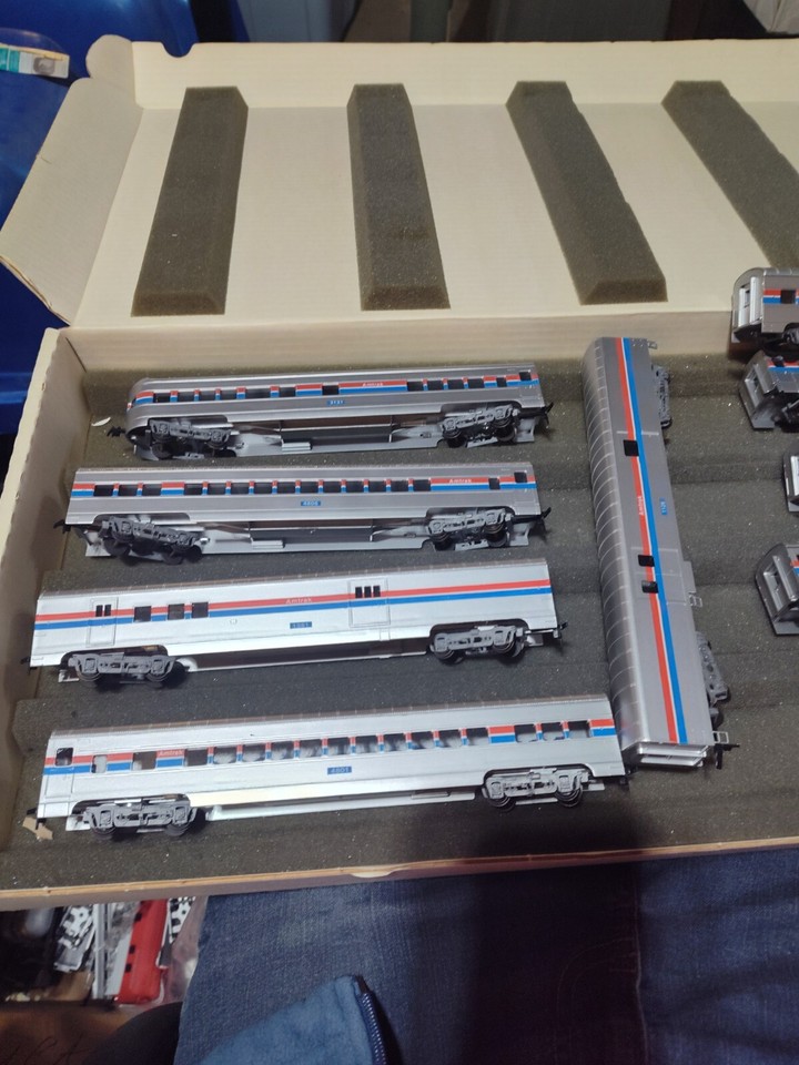 Con Cor 72 Ft Lot of 10 Amtrak HO Passenger Cars | eBay