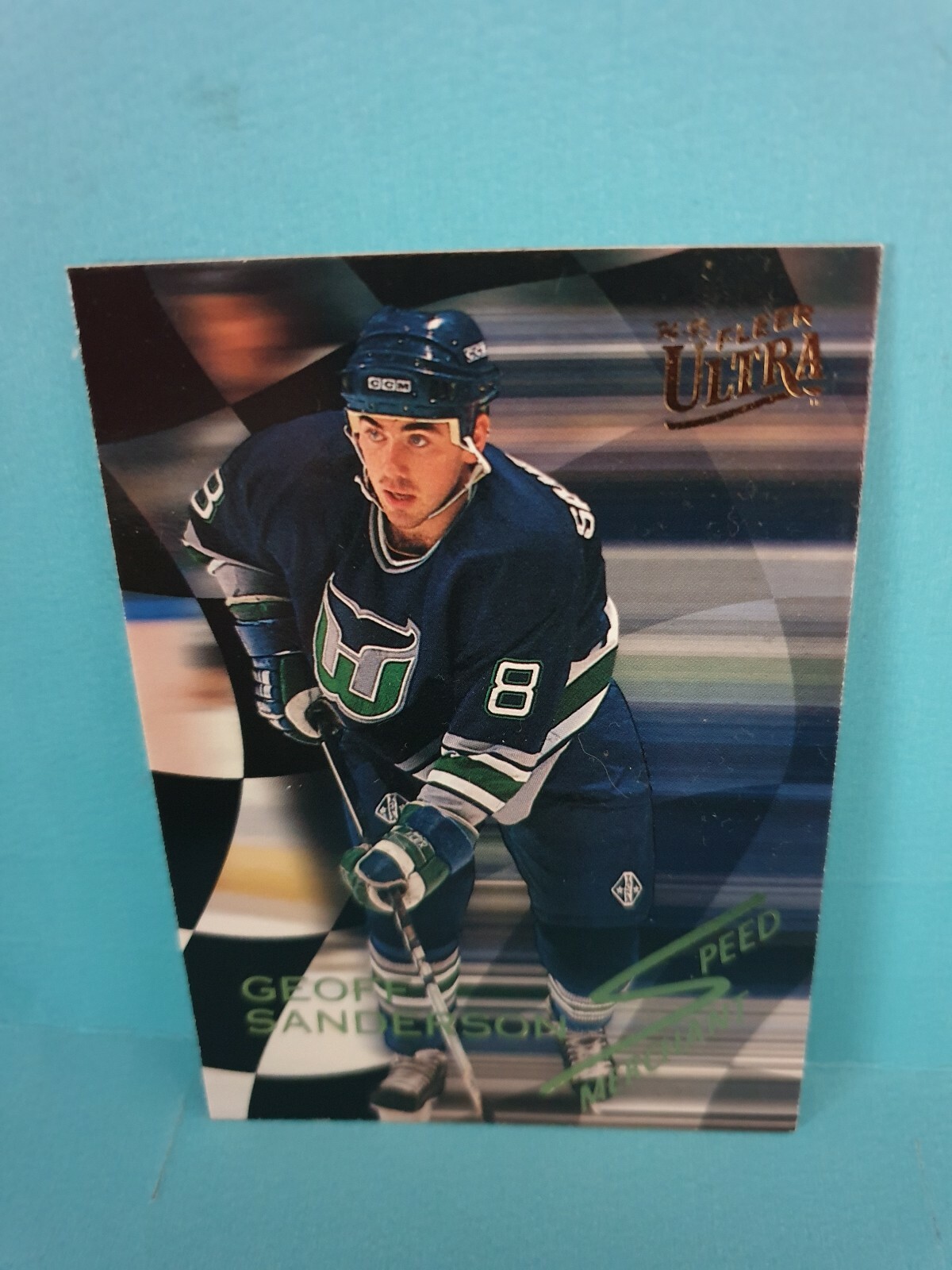 Geoff Sanderson🏆1994-95 Fleer Ultra #10 Speed Merchants NHL Card 🏆FREE ...