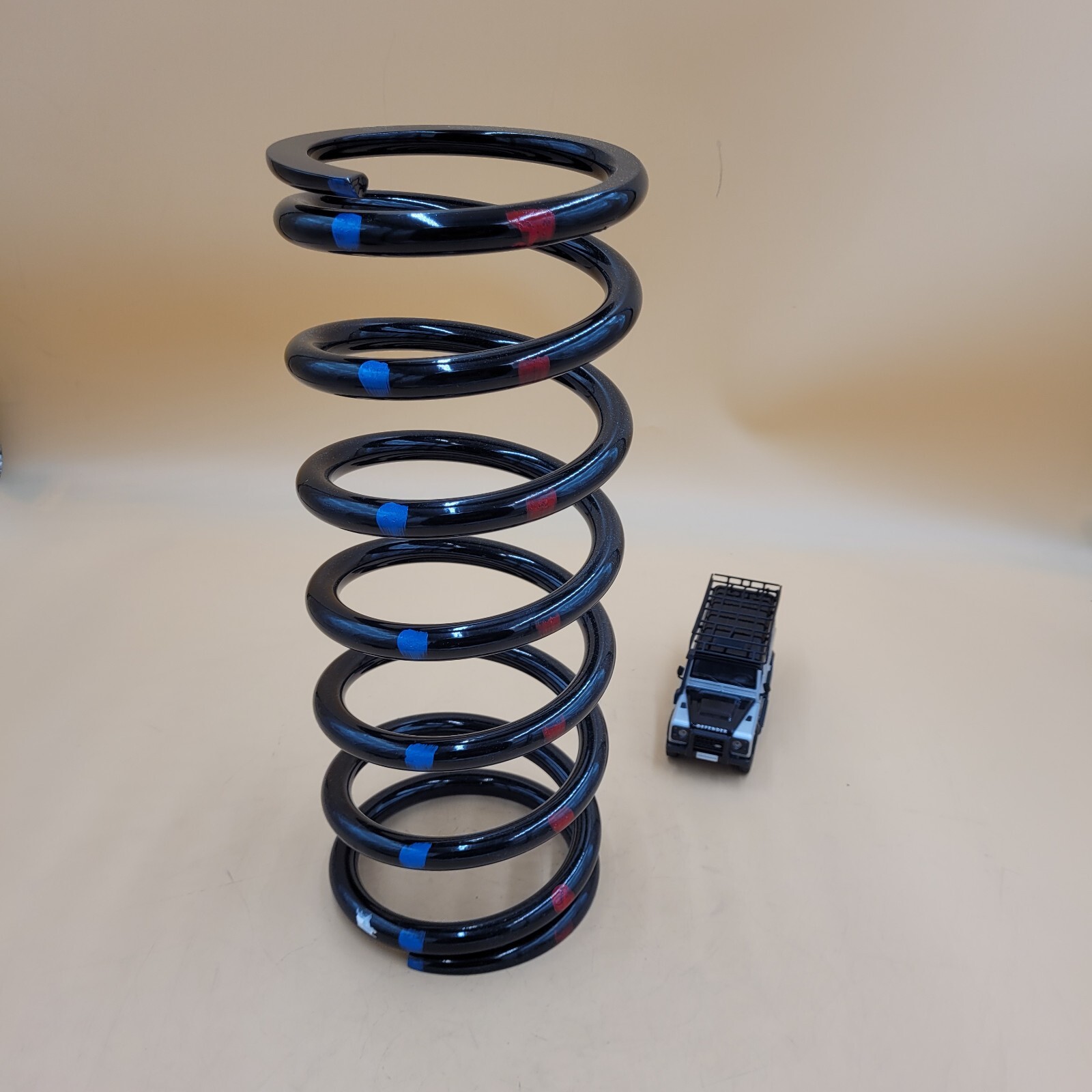 Land Rover Defender 110/130 Front Driver HD Coil Spring (Blue/Red) Part ...