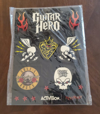Les Paul Guitar Hero Stickers Activision Neversoft Guns N Roses with ...