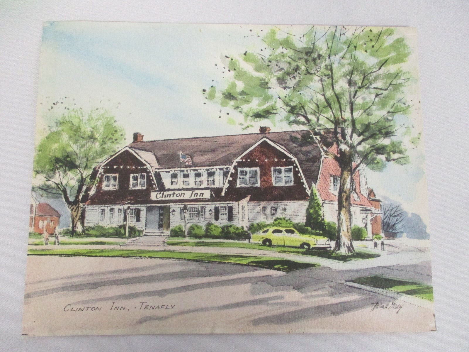 VINTAGE PRINT OF THE ORIGINAL CLINTON INN TENAFLY NJ | eBay