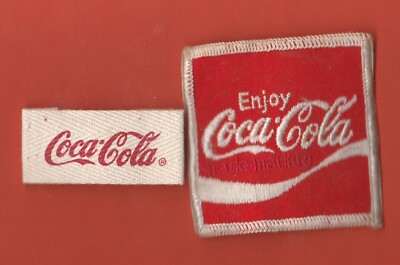VINTAGE COCA COLA HAT UNIFORM PATCHES - 2 DIFFERENT | eBay