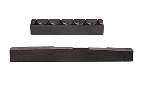 6 String Classical Guitar Bone Nut and Saddle Guitar Neck Nuts Slotted ...