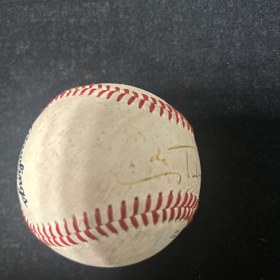 Cole Tucker SIGNED Eastern League Baseball + Draft Inscription. Vanessa ...