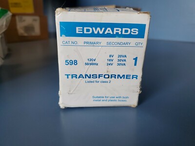 Edwards Signaling 598 120V/24V 40W Transformer | eBay
