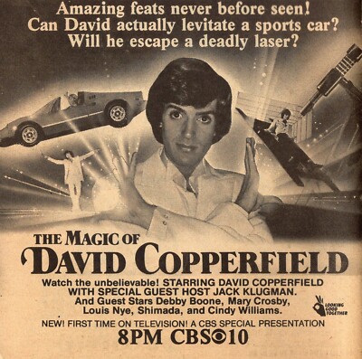 1980 TV AD / THE MAGIC OF DAVID COPPERFIELD / MAGICIAN / SHIMADA ...