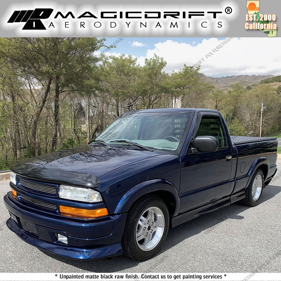 Fit For 98-04 Chevy S10 Front Bumper Lower Lip Spoiler KBD Extreme VIS ...