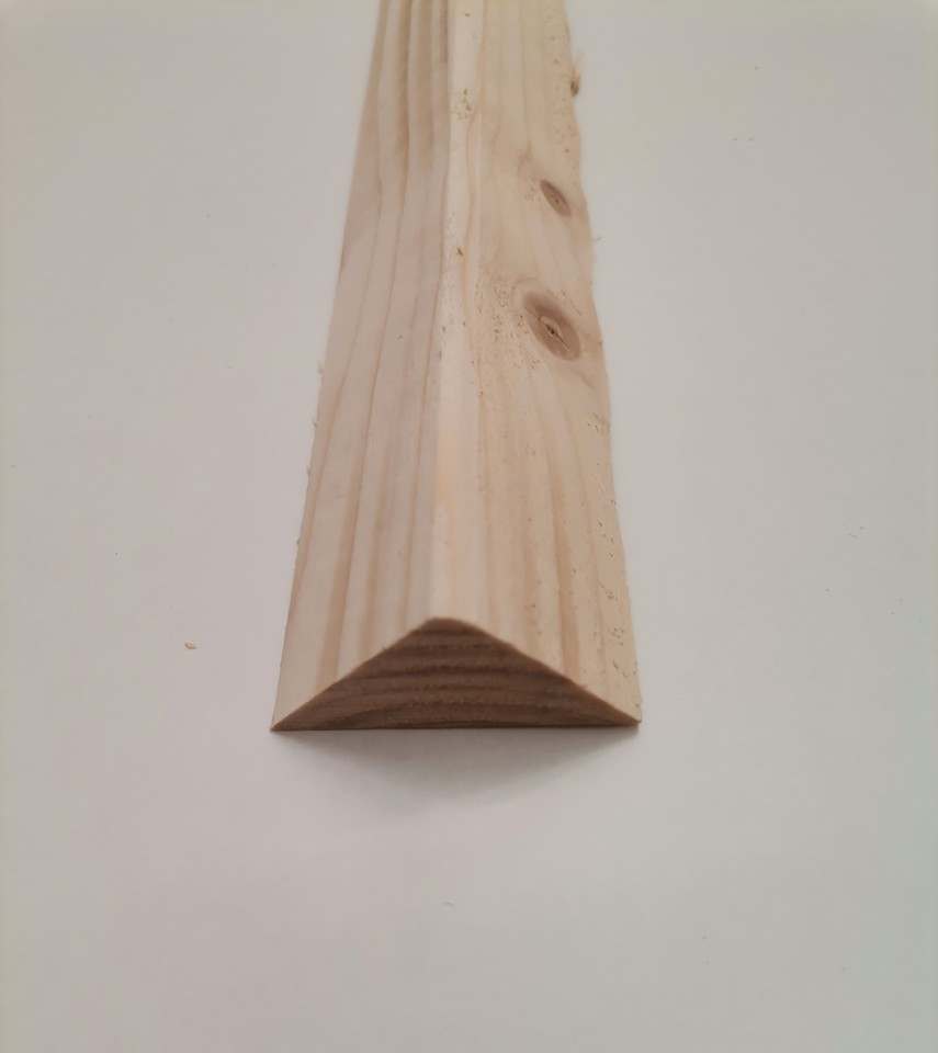 Tilt Fillet Triangle Angle Timber Flat Roof Shutter Wood 44mm Untreated ...