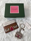 NWT Kate Spade Gingerbread House Small Slim Card Holder + Keychain Set ...
