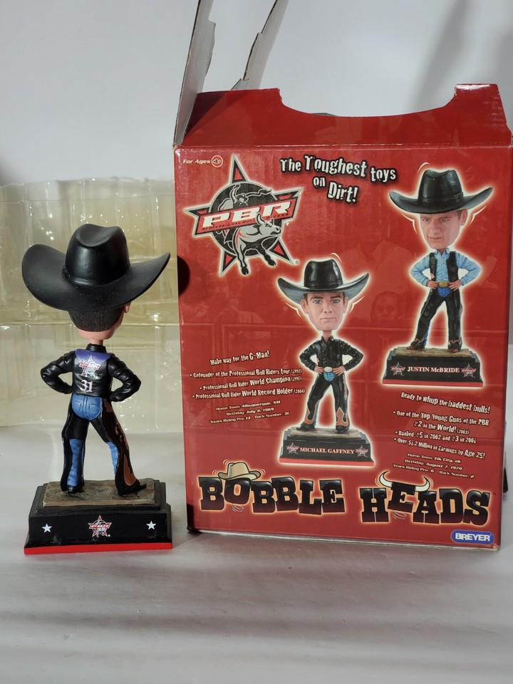Michael Gaffney PBR 8 Second Heroes Bull 2004 Breyer Bobble Head ...