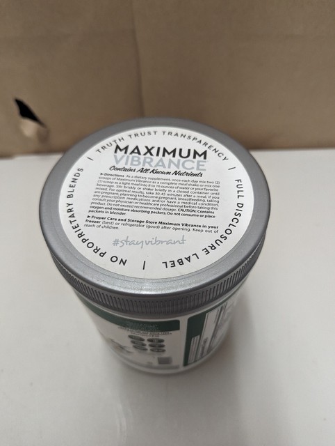 Vibrant Health Maximum Vibrance 15 Serving Vanilla Bean Supplement ...