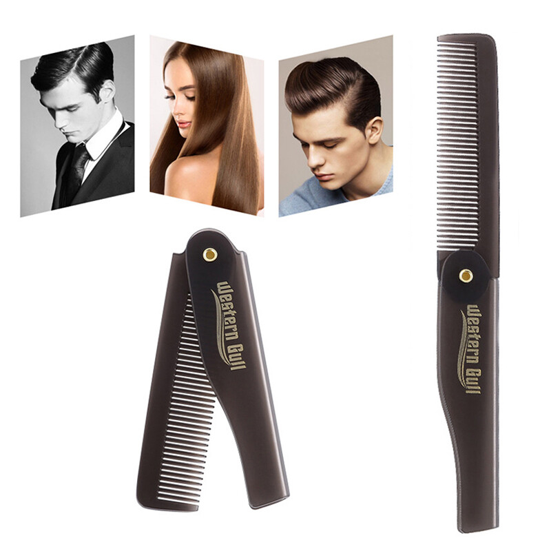 Combs Pocket Size Folding Comb Men Hair Brush Oil Head Comb Hair ...