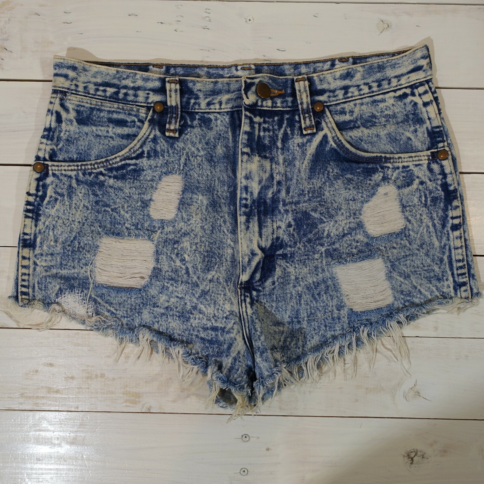 VTG Wrangler Cut-Off Short Shorts Custom Cut-Off Shor… - Gem