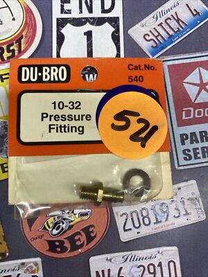 Du-Bro 540 Pressure Fitting, 10-32 Original NewInPack USA Shipped | eBay