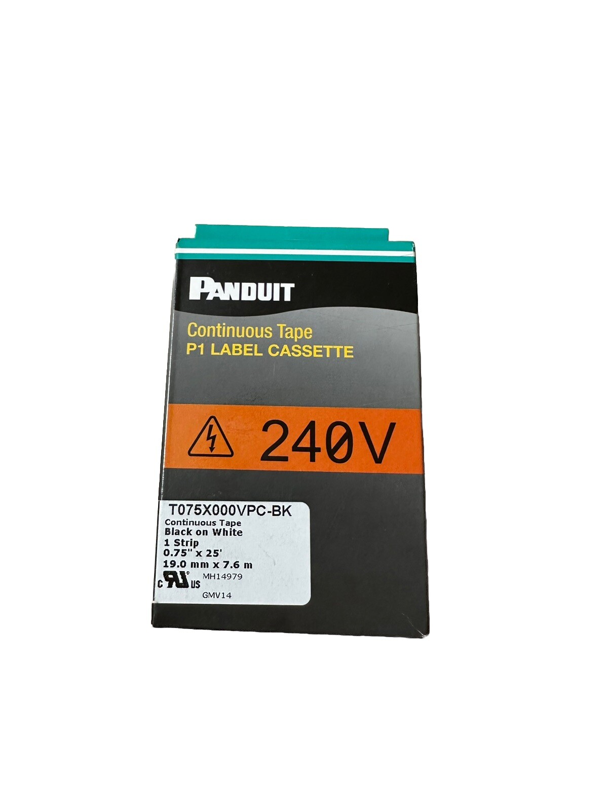 Panduit T075x000vpc-bk P1 Cassette Continuous Tape Label Vinyl Black ...