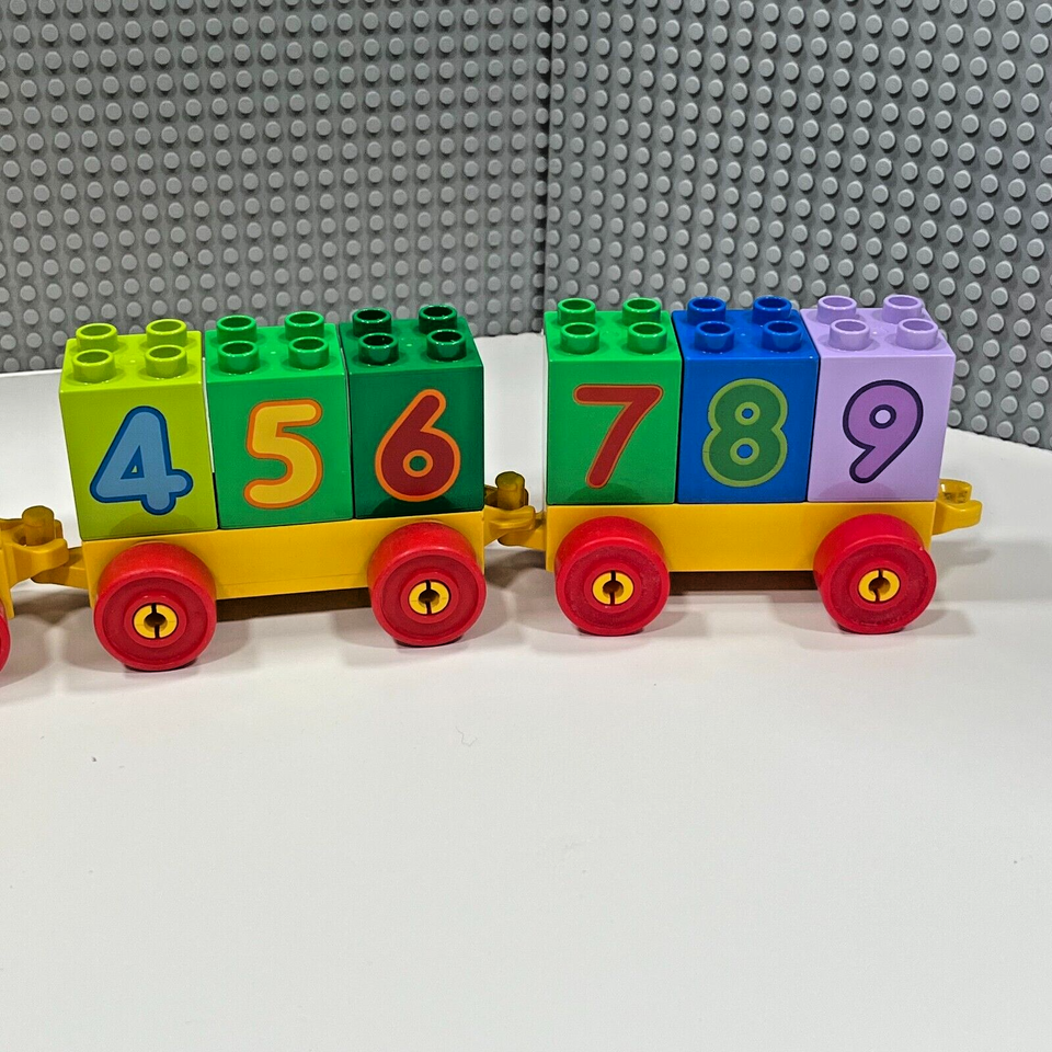 LEGO DUPLO Number Train (11248) Numbers 0 Thru 9 and Clown Minifigure ...
