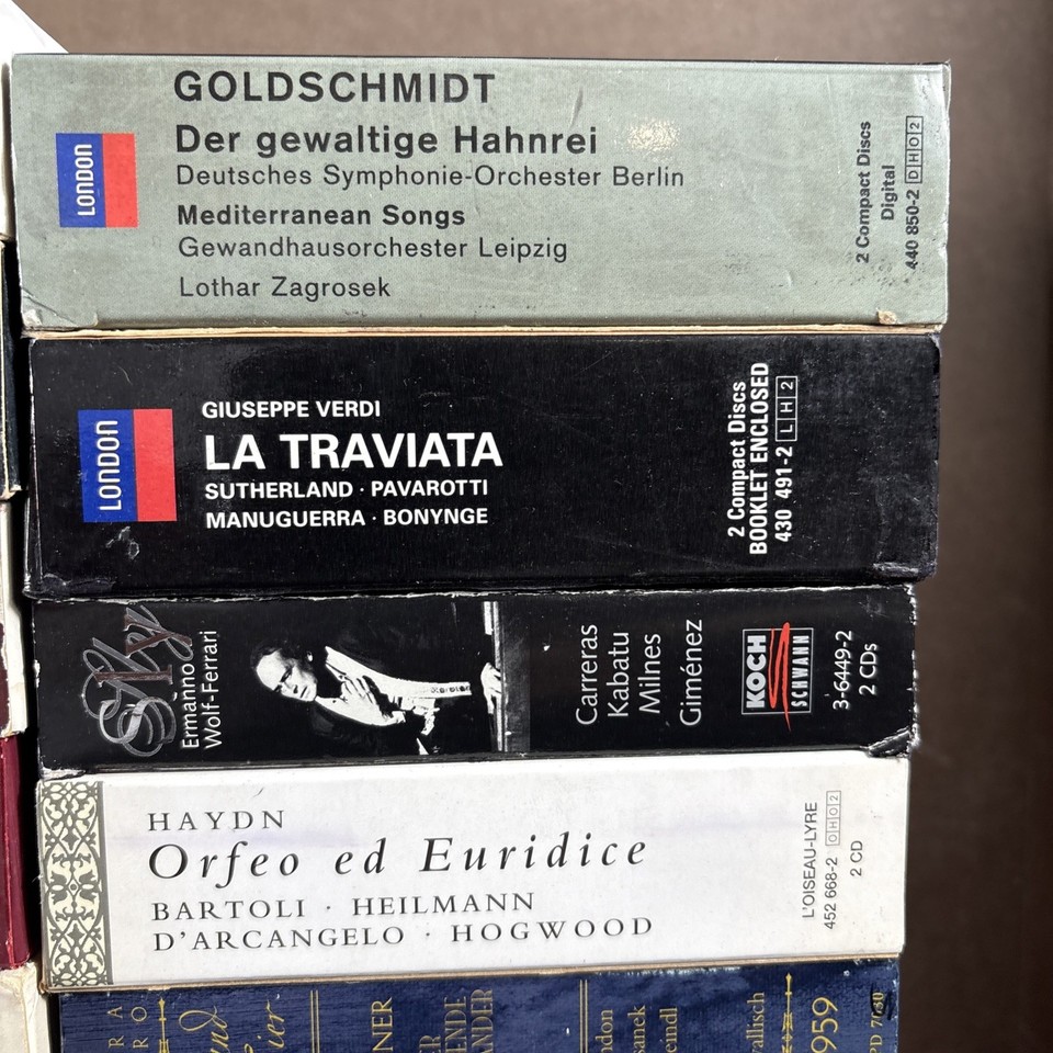LOT OF BOX SETS OPERA CLASSICAL LONDON COLLECTOR CLEAN COMPLETE EMI ...