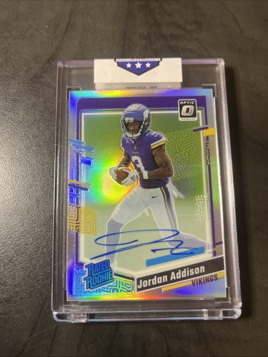 Jordan Addison 2023 Panini Donruss Optic Rated Rookie Holo Auto /75 ...