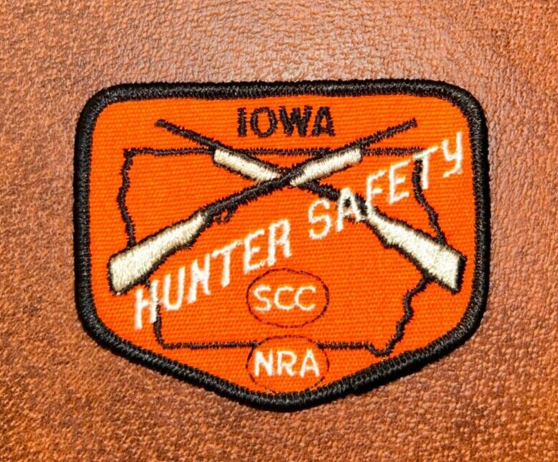 Iowa Hunter Safety SCC/NRA Vintage Embroidered Iron/Sew-On Patch Unused ...