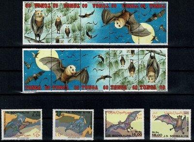Stamps Bats Tonga Somalia sellos faune sellos MNH | eBay