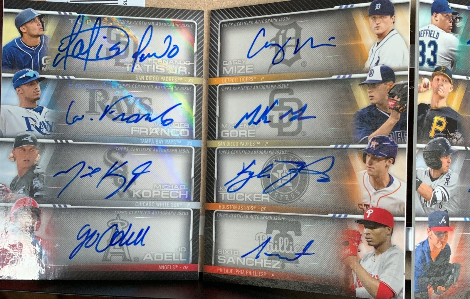 2019 Bowman Ultimate 24 Auto Book! Tatis, Luis Robert, Kyle Tucker, Jo ...