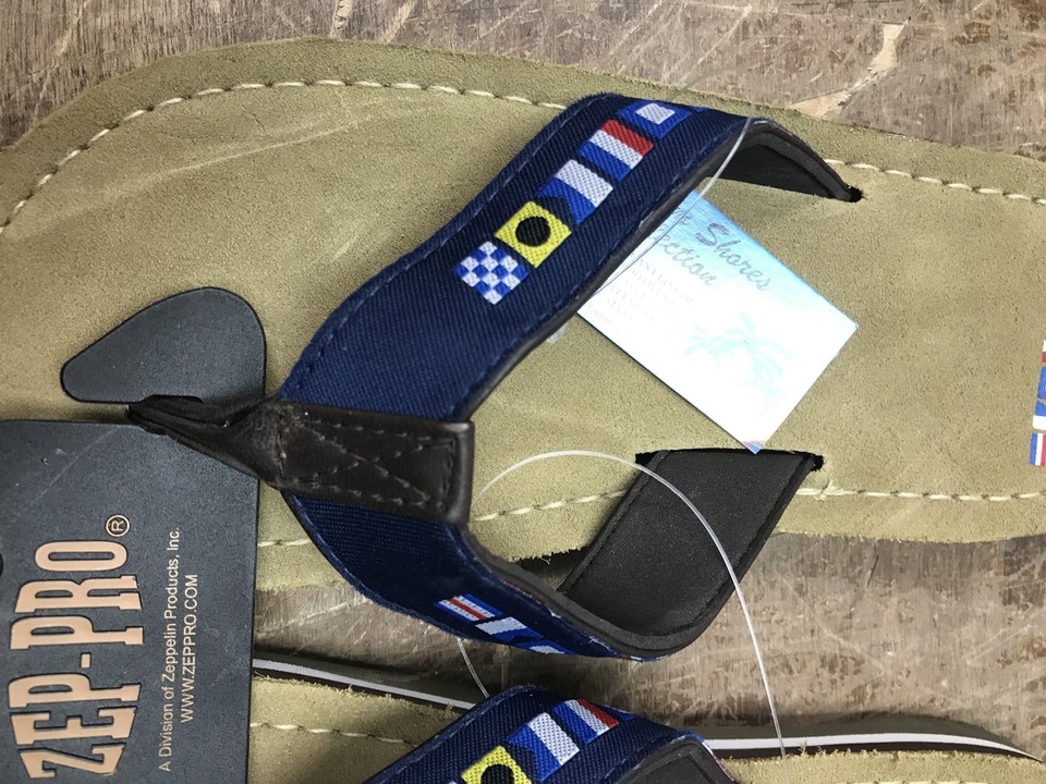 Zep Pro Zep-Pro Womens Sailing Flags Flip Flops Sandals, Size 8 | eBay