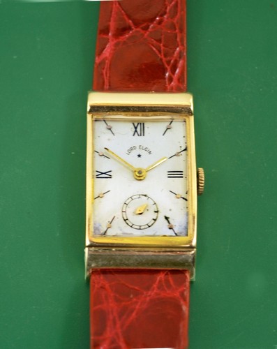 Vintage 1944 Elgin Asymmetrical 14k Yellow Gold Super Rare Men's Watch ...