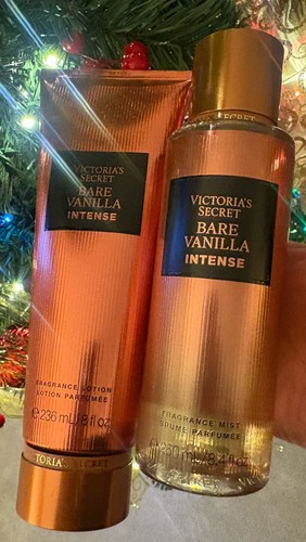 Victoria's Secret Bare Vanilla Intense Fragrance Mist & Body Lotion Set ...