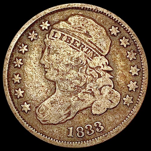 1833 Capped Bust Dime Coin NICELY CIRCULATED | eBay