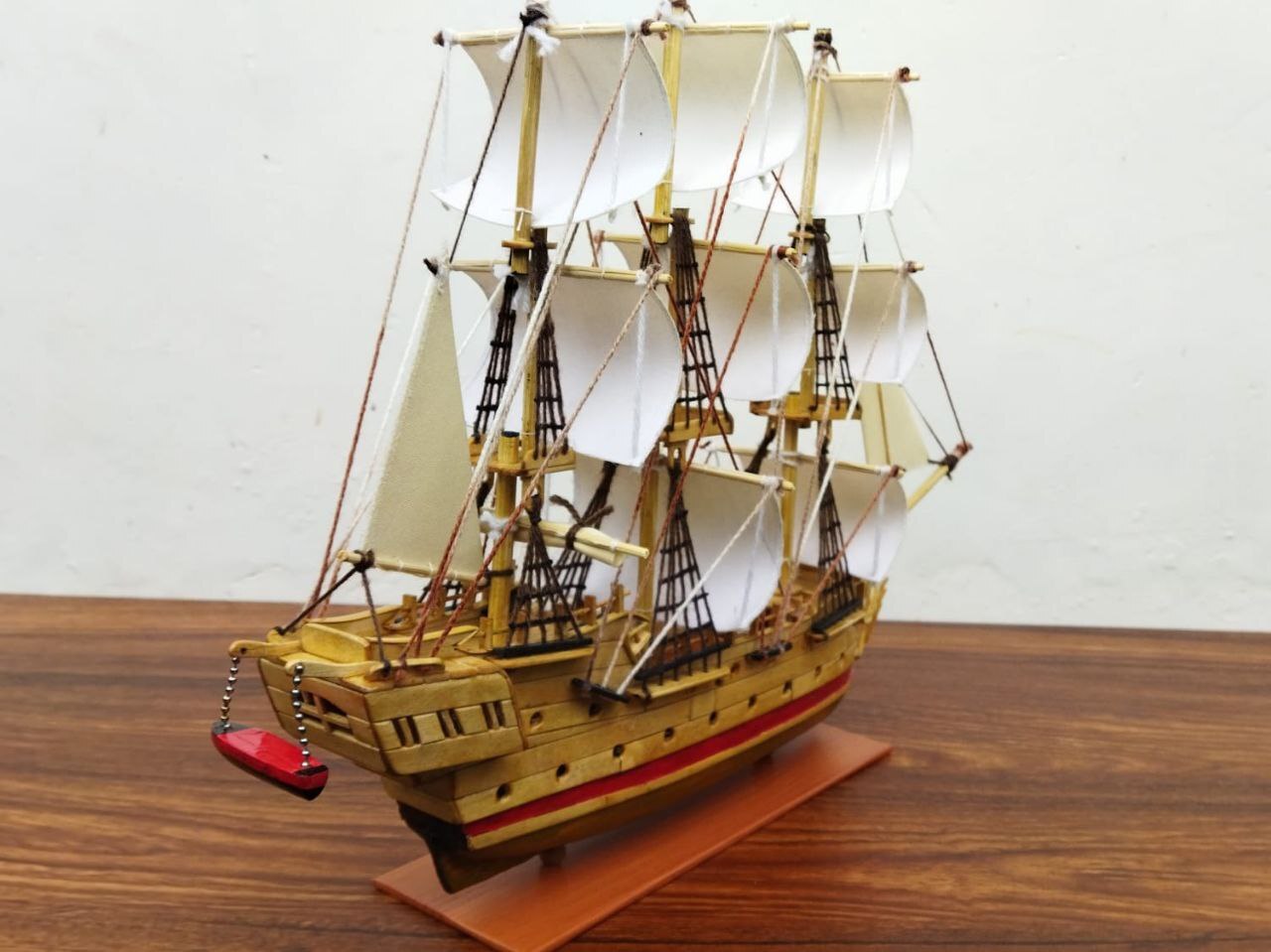 Wooden Boat Ship Diy Kit Model Toy Navy Gift Hot Sailing Assembly free ...