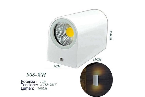 Applique LED 10W Weiß Lampe Doppel Warmes Licht Mauer Un Down ...