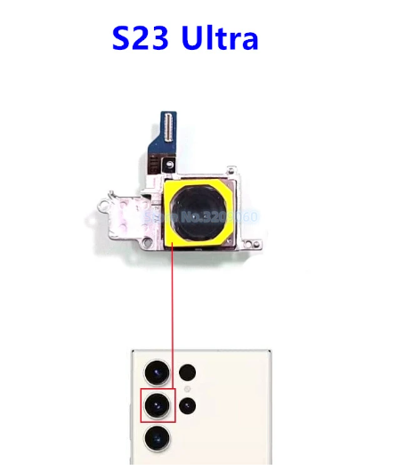 For Samsung Galaxy S23 Ultra S9180 S918W S918B S918N Back Rear Wide ...